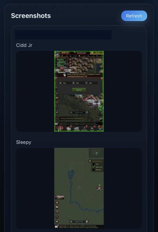 Bot Server Dashboard – Support Center